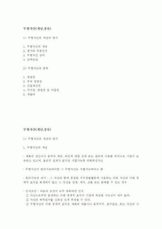 무형자산의 개념과 종류 -영업권,산업재산권,부의영업권