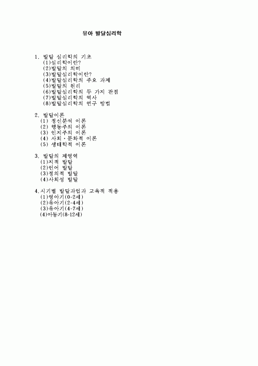 유아 발달심리학