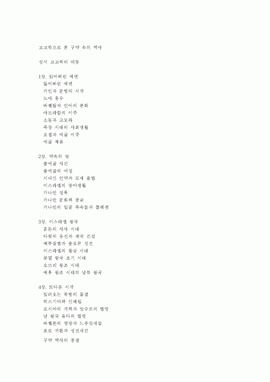 고고학으로 본 구약 속의 역사