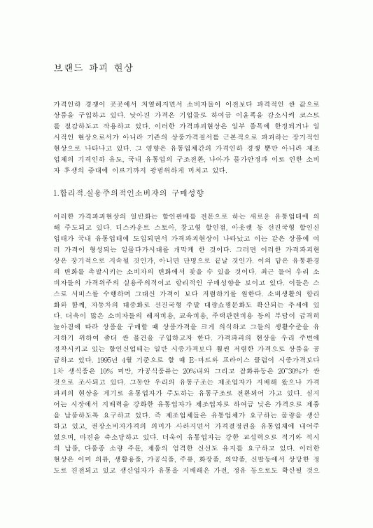 브랜드 파괴 현상