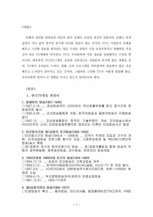 [인문과학] 대중문화론