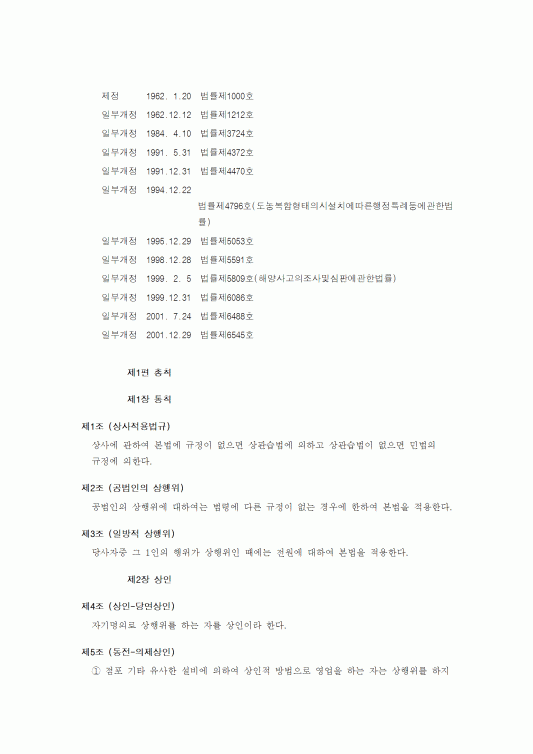 상법 조문 레포트 자료
