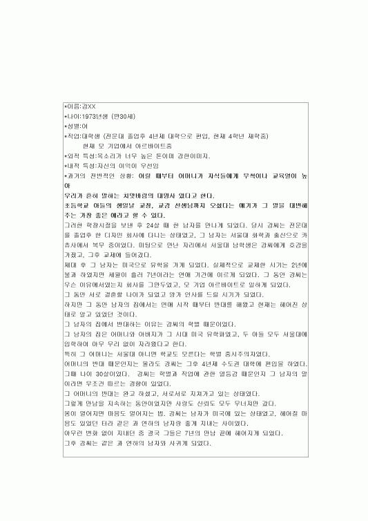 인간의 성격과 방어기제 분석