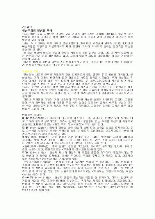 [사회과학] 인상주의