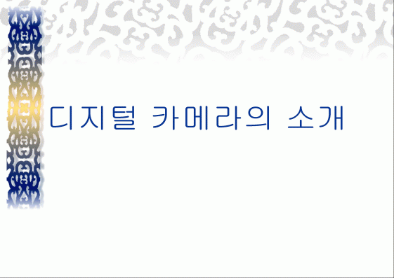 디지털 카메라의 원리, 특징, 장단점, 구입요령