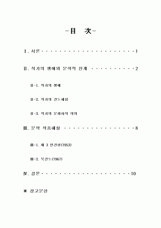 안수길 문학관