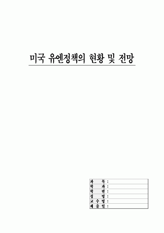 미국의 유엔정책