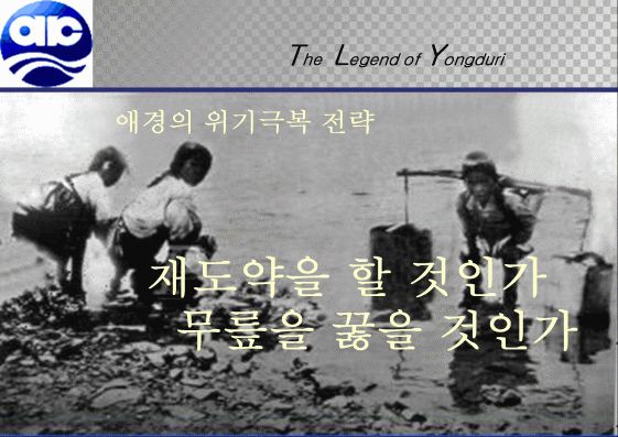 애경의 위기극복 전략-세제 사업부
