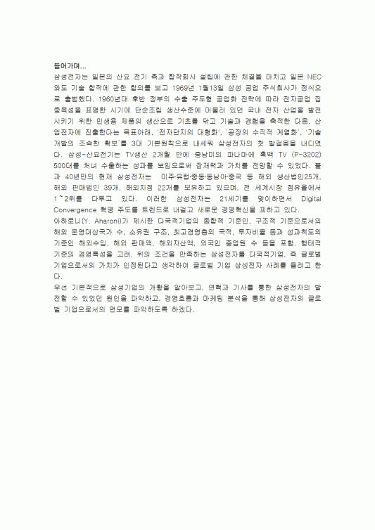 글로벌 기업 -  삼성전자