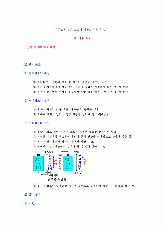 기초 전자이론