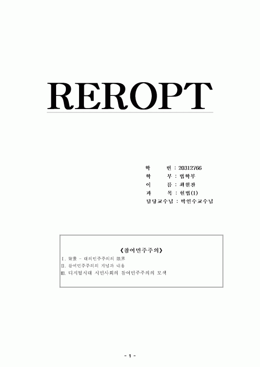 참여민주주의