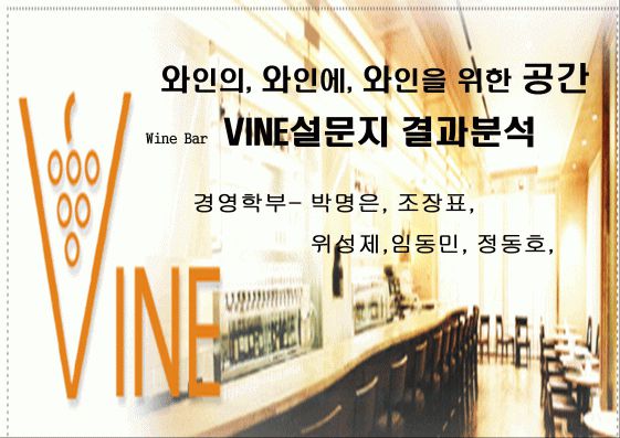 설문지결과분석(와인바창업)