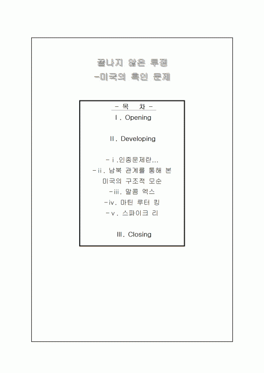 미국의 흑인문제