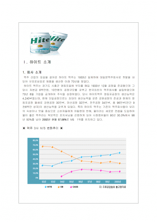 하이트 전략분석