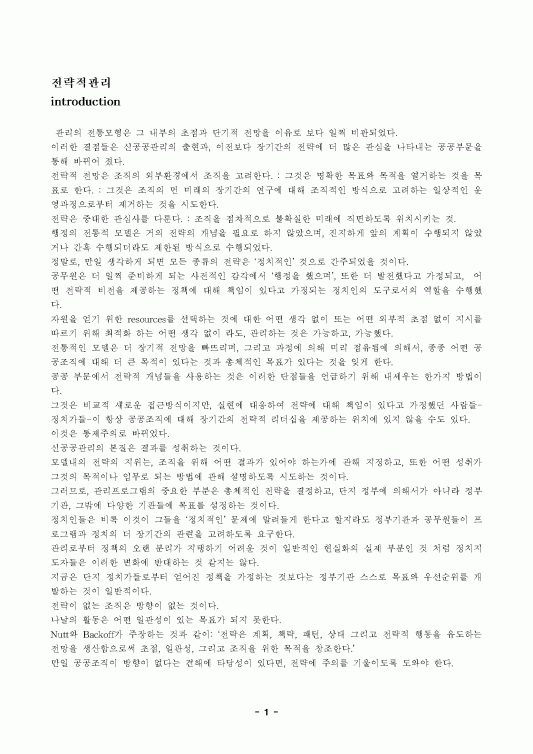 전략적 사업 레포트 자료