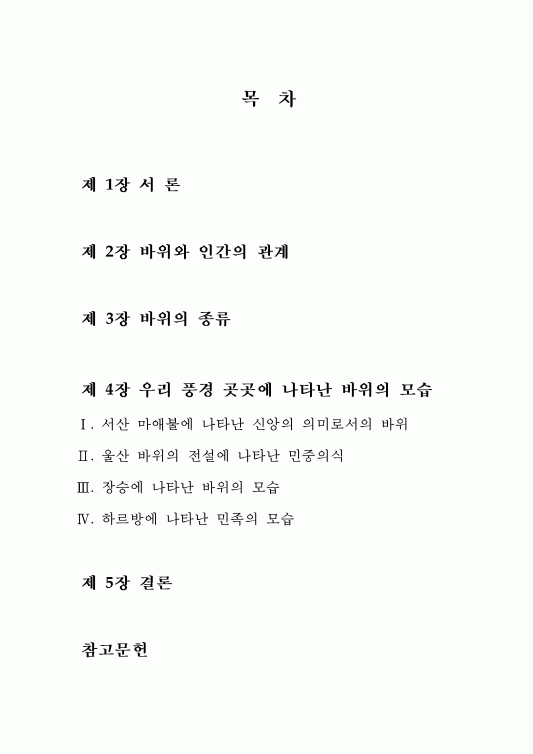 바위에 나타난 풍경