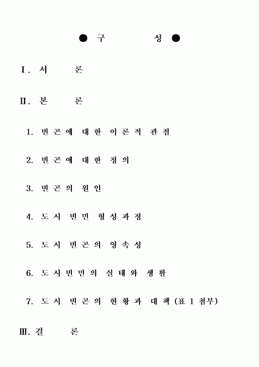[사회복지] 빈곤문제와 도시빈민