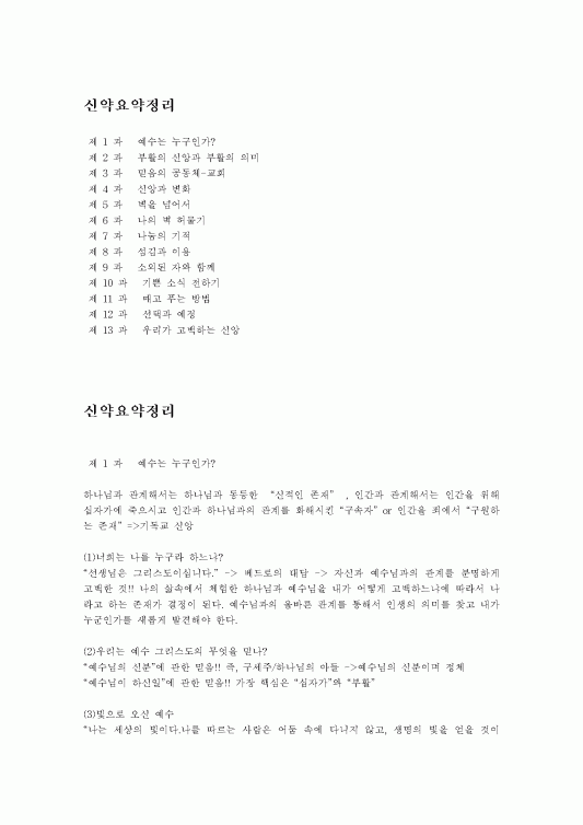 신약요약정리