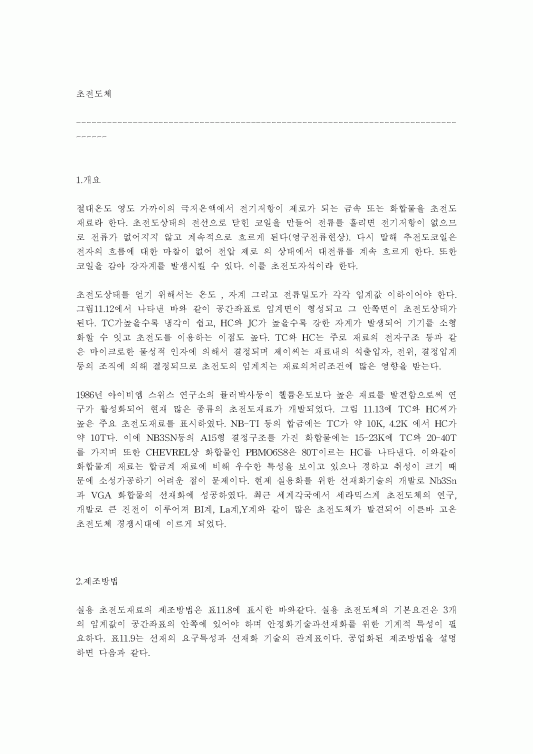 초전도체 레포트 자료
