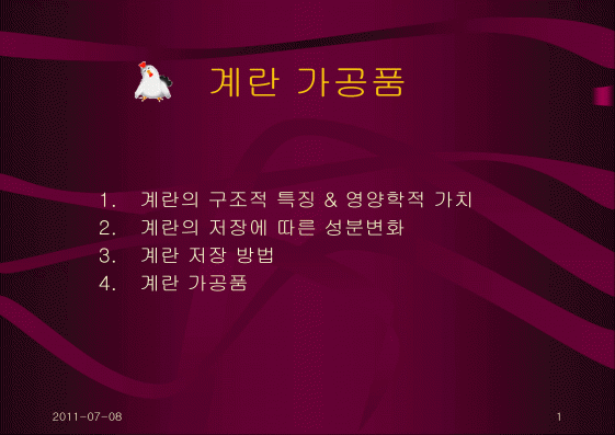 계란 가공품의 이해와 분석-개념부터 다양한 활용제품까지 모두 포함