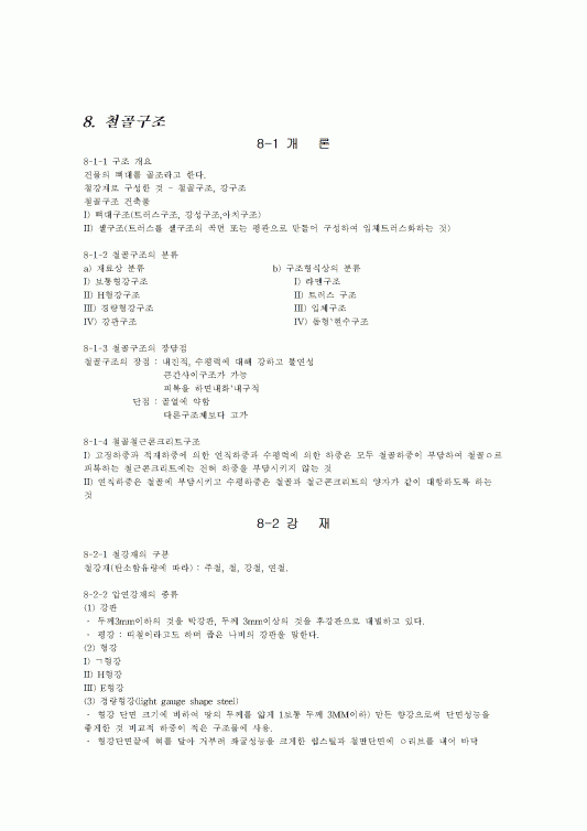 철골과 접합의 종류