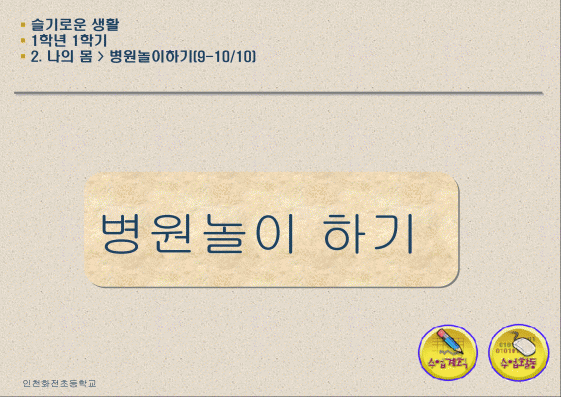 슬기로운 생활-병원놀이 지도 교수법
