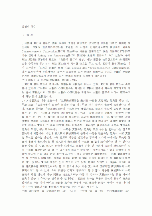 실행의 착수 레포트 자료