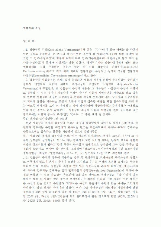 법률상의 추정