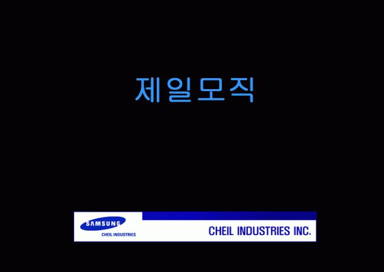 제일모직 성공사례