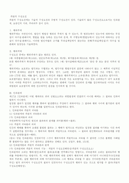 객관적 구성요건