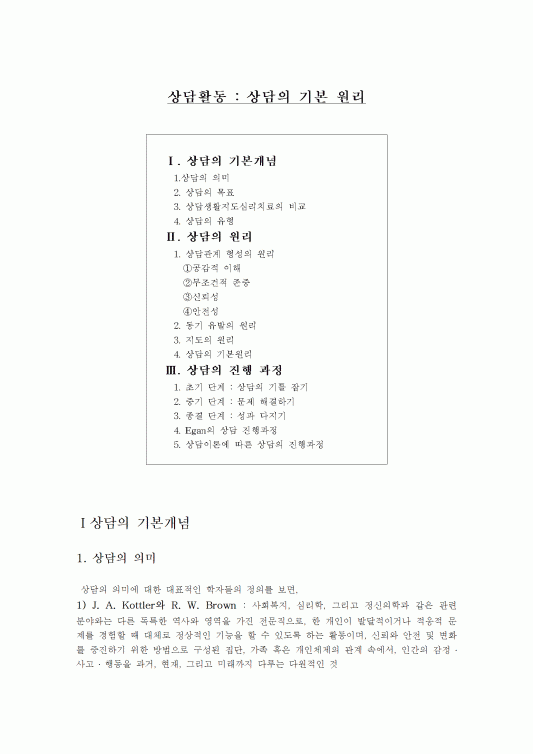 [사범/법학] 상담활동