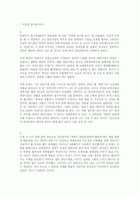 지상에 숟가락 하나