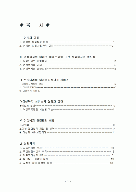 [사회복지] 여성문제와 여성복지