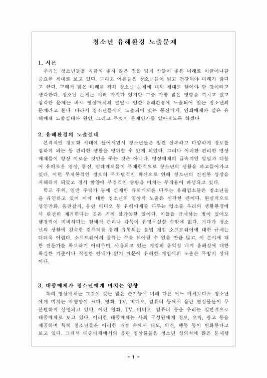 청소년문제 [사회복지]