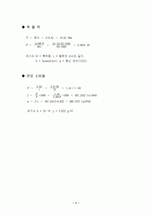 내연기관실험