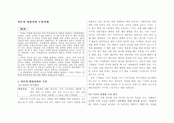 언론의 바람직한 수용자세