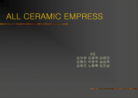 all ceramic 레포트 자료