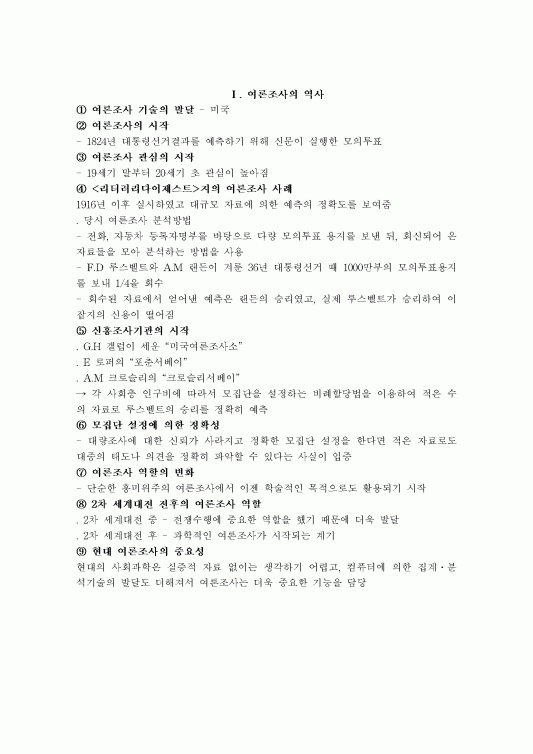 여론조사의 모든것