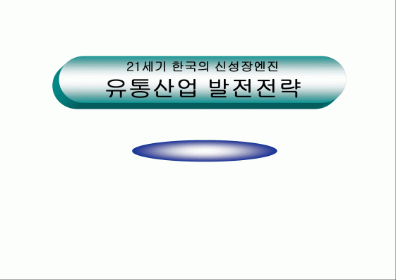 유통산업 발전전략