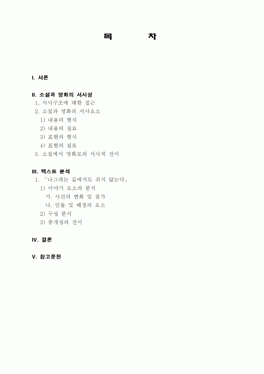 영화와 소설의 유사성과 차이점
