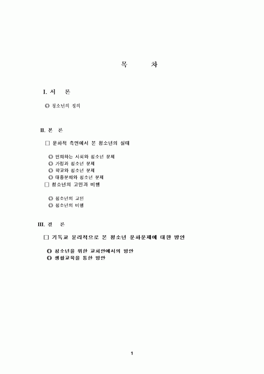 청소년 문화와 기독교 윤리