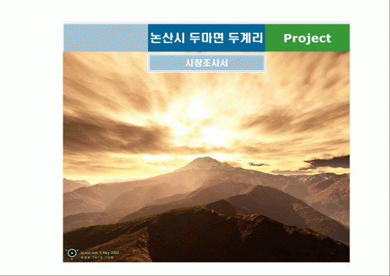 논산시 두마면 부동산 개발 시장조사 보고서