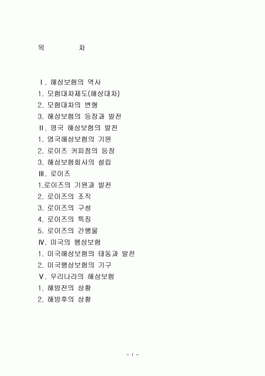 해상보험의 역사
