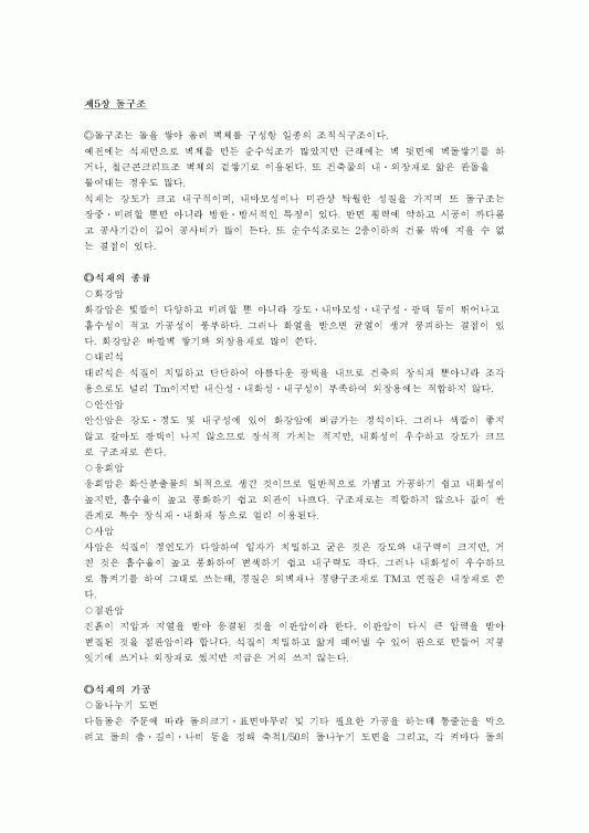 구조에 대해 레포트 자료