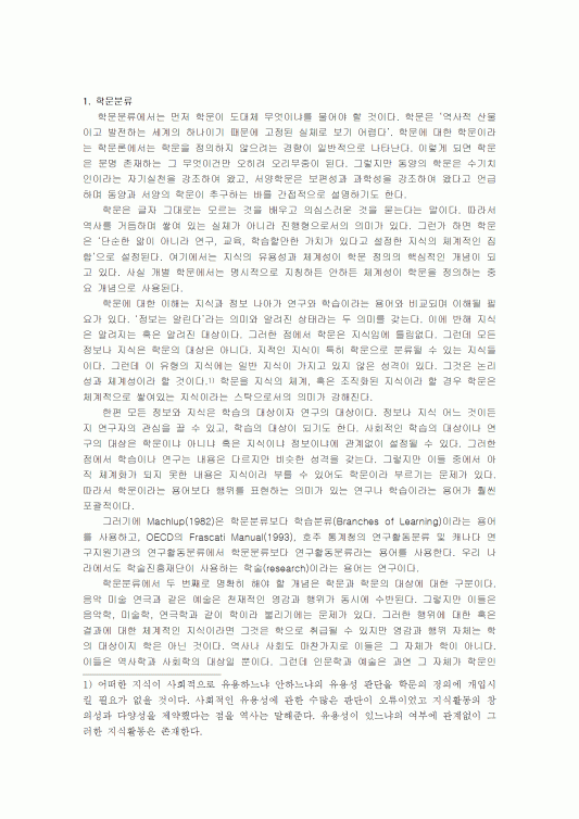 학문분류와 문헌분류