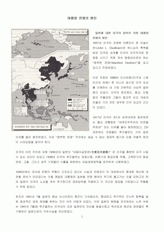 태평양전쟁원인론