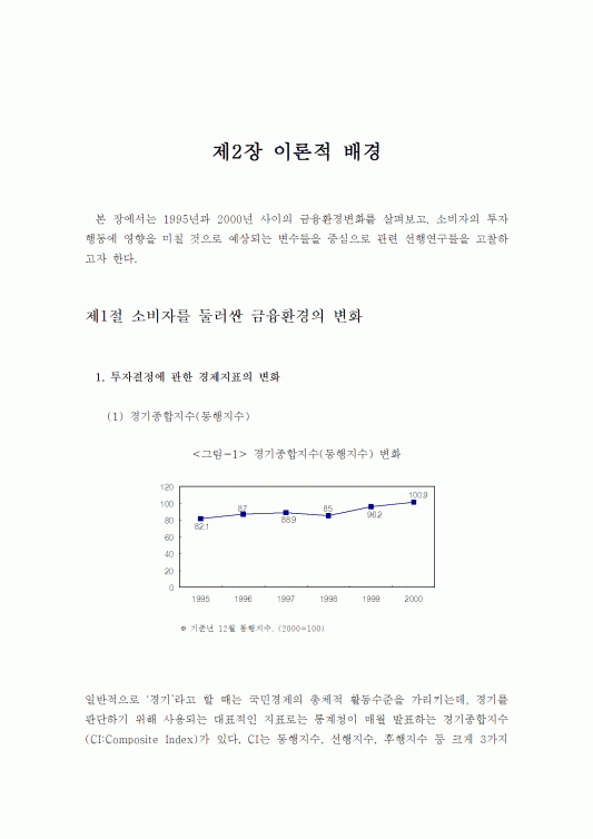금융환경변화에 따른 투자행동 및 투자성과 분석 -우리나라 금융환경변화<지니지니3>