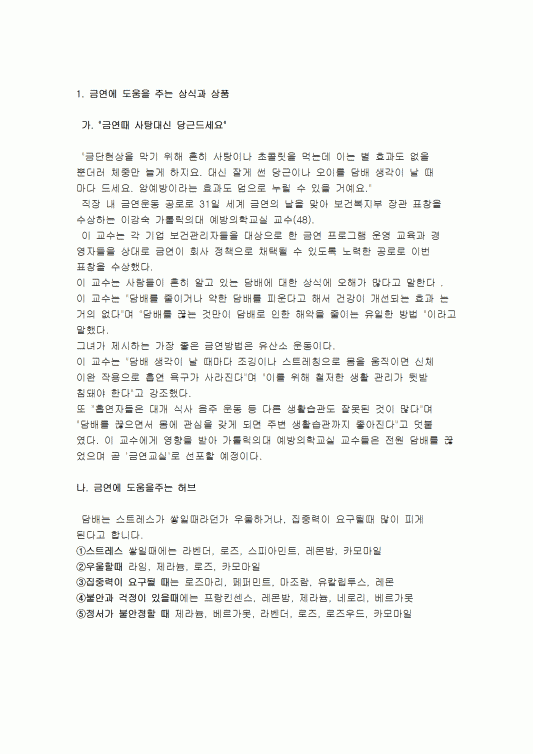 금연의 모든 것