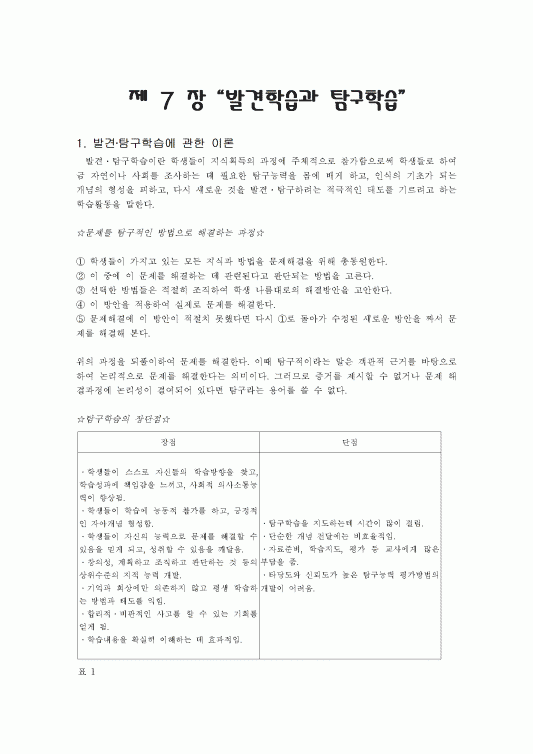 발견학습과 탐구학습