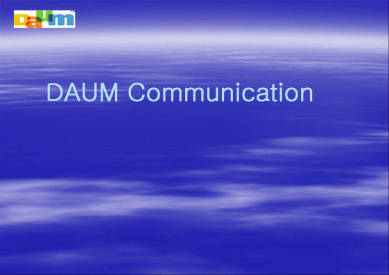 Daum의 인터넷마케팅전략